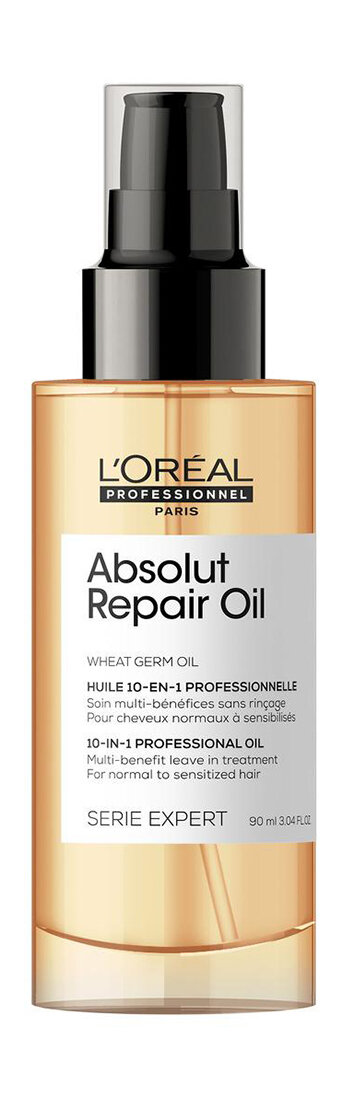 Loreal Absolut Repair Oil - Масло 10 в 1 для восстановления поврежденных волос 90 мл