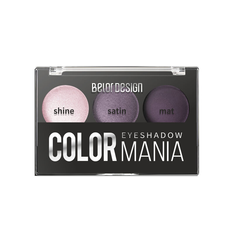 Belor design тени для век трехцветные color mania тон 37