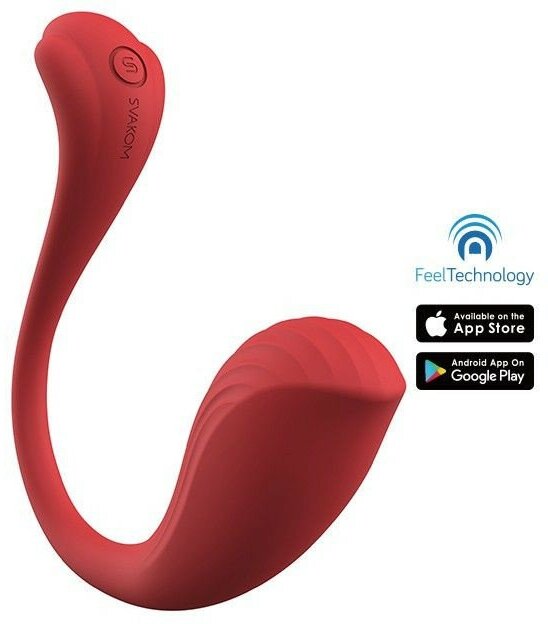 Красный интерактивный вибромассажер Phoenix Neo