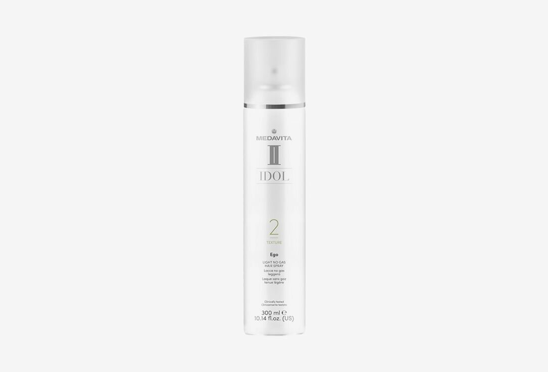 Жидкий лак для волос легкой фиксации MEDAVITA idol ego light no gas hair spray 300 мл