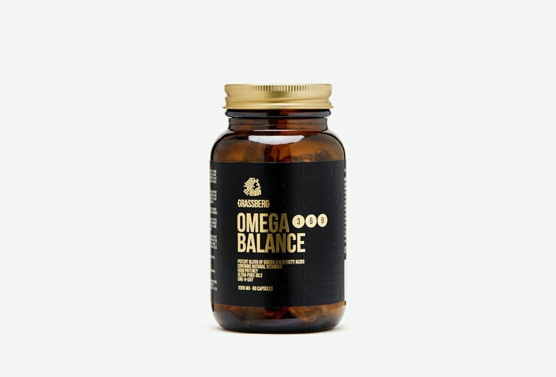 Омега 3-6-9 GRASSBERG omega balance 1000 мг в капсулах