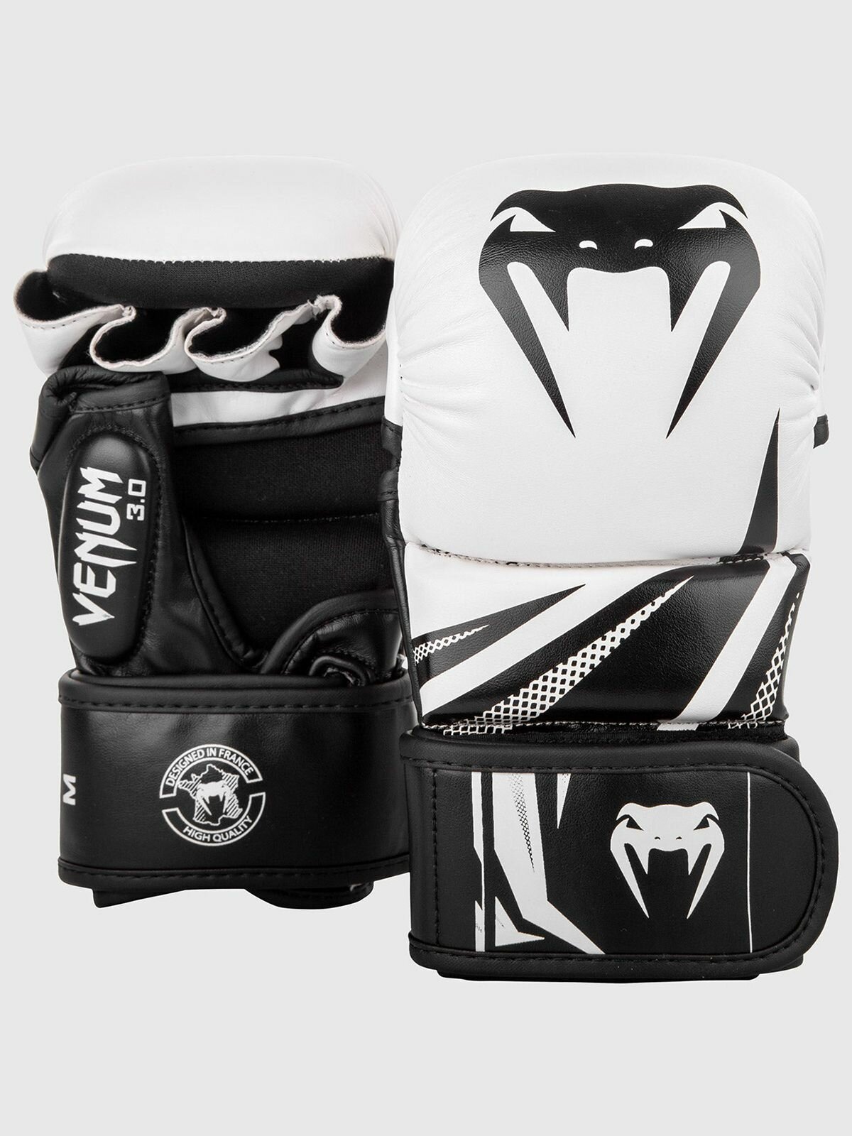 Перчатки ММА Venum Challenger 3.0 White/Black (M)