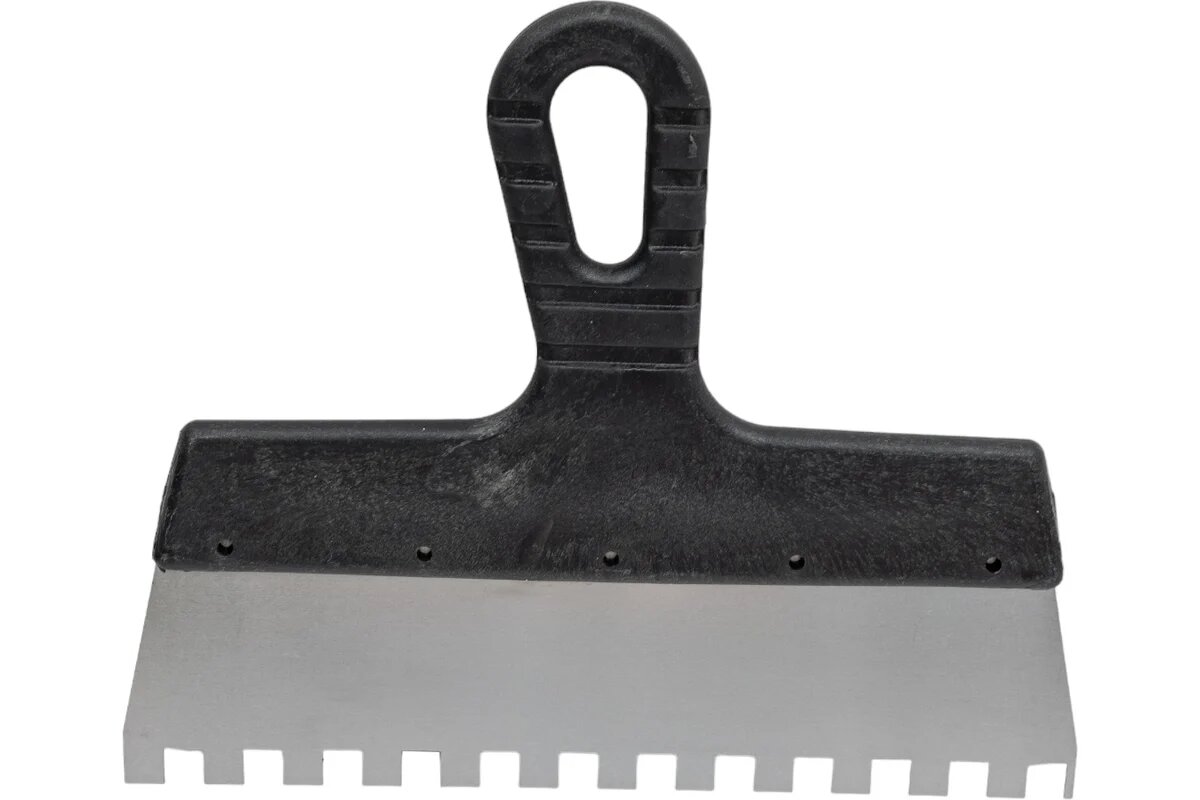 РемоКолор Шпатель фасадный Master нержавеющий зубчатый 250 мм, зуб 10x10 мм, шт.