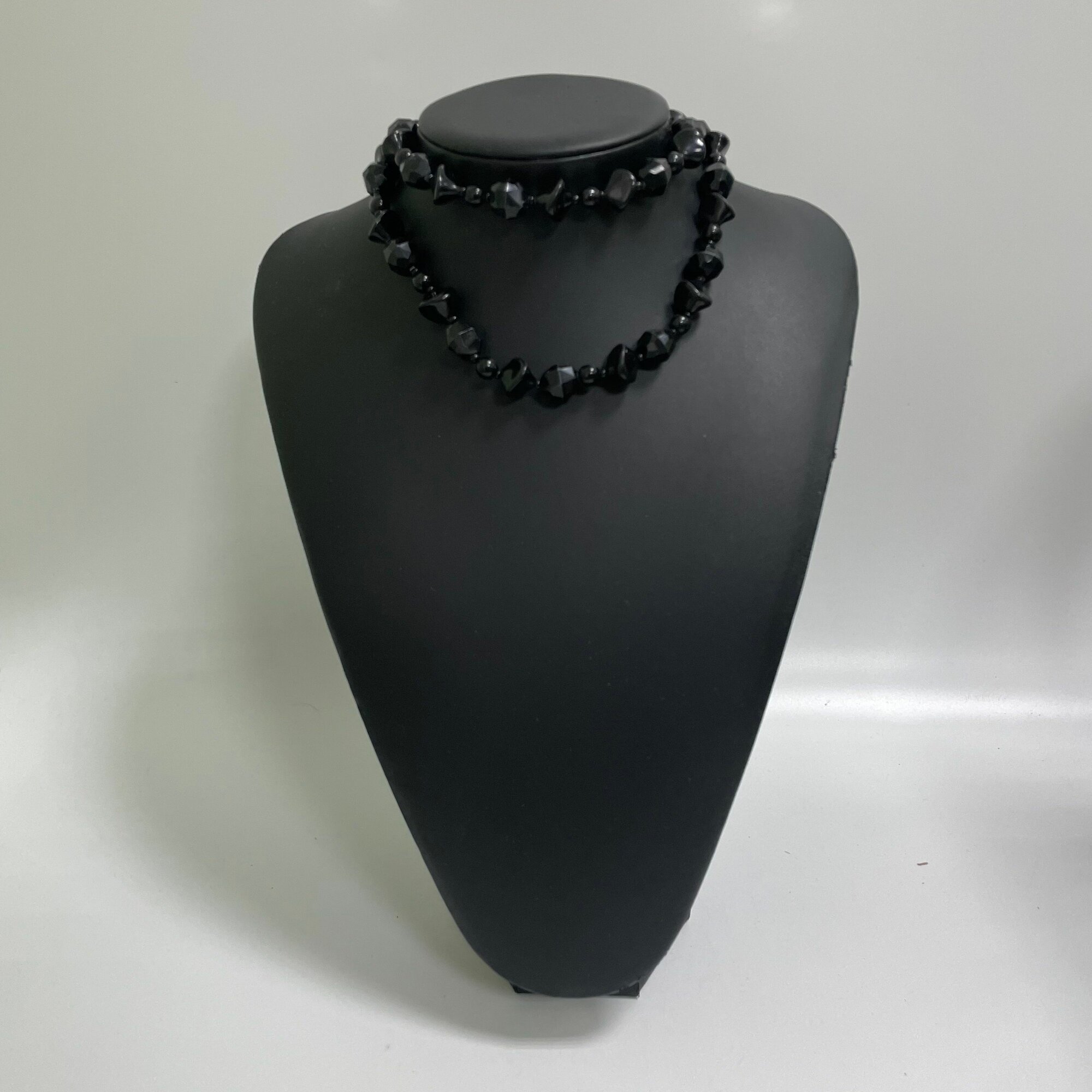 Чешские винтажные пластиковые бусы, времен СССР, длина 76