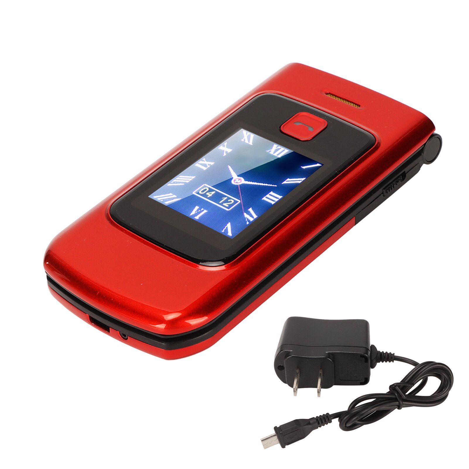 Раскладной телефон с большим шрифтом и большим дисплеем, легко читаемый, классический дизайн, простой интерфейс