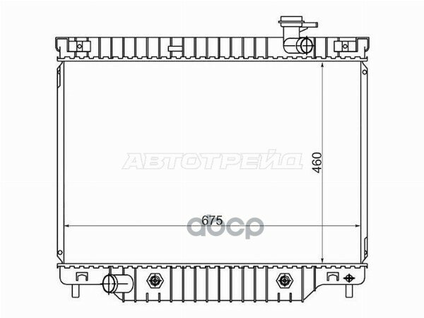 Радиатор Chevrolet TrailBlazer 01-10 / GMC Envoy 02-08 Sat арт. CH0007