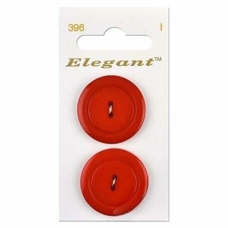 Пуговицы BLUMENTHAL LANSING "Elegant", красные, 28 мм, 2 шт