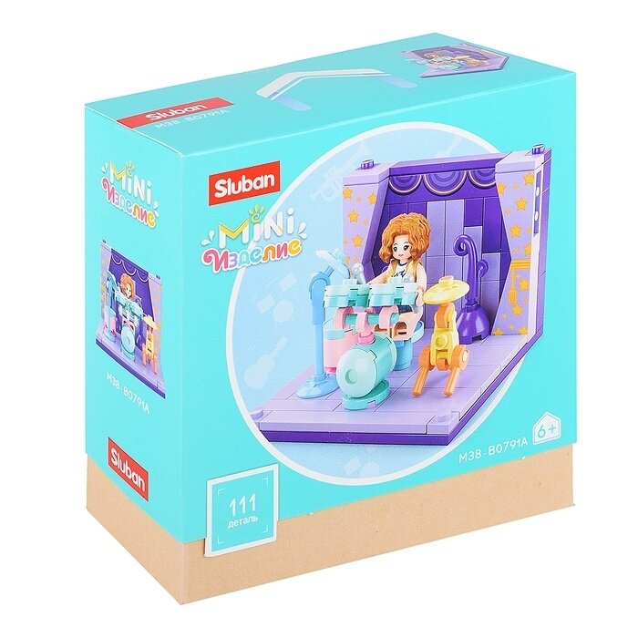Конструктор SLUBAN "Mini изделие", 111 деталей в коробке (38-0791A)