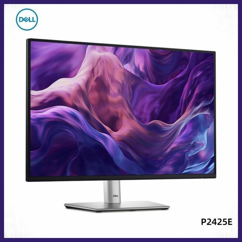 Dell 24" Монитор P2425E,1920x1200,1500:1,99% sRGB,100 Гц, Type-C(90 Вт, зарядка), черный A