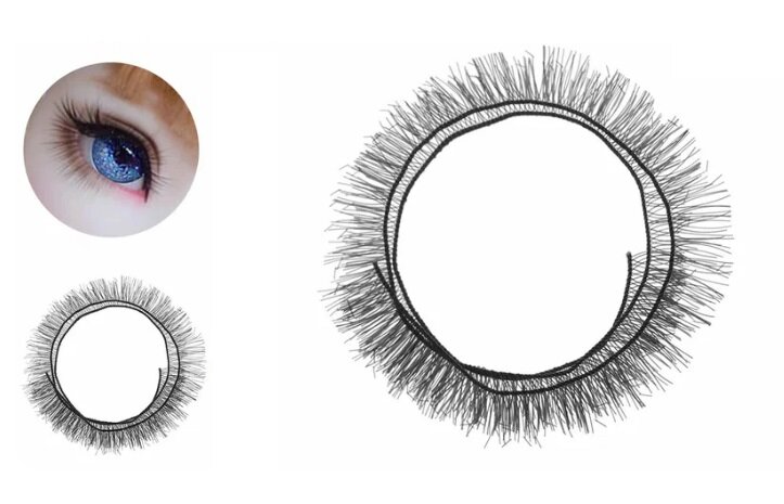 Ресницы для игрушек 20 см. черный ленточные «deVENTE» 8001348 1х20см черные