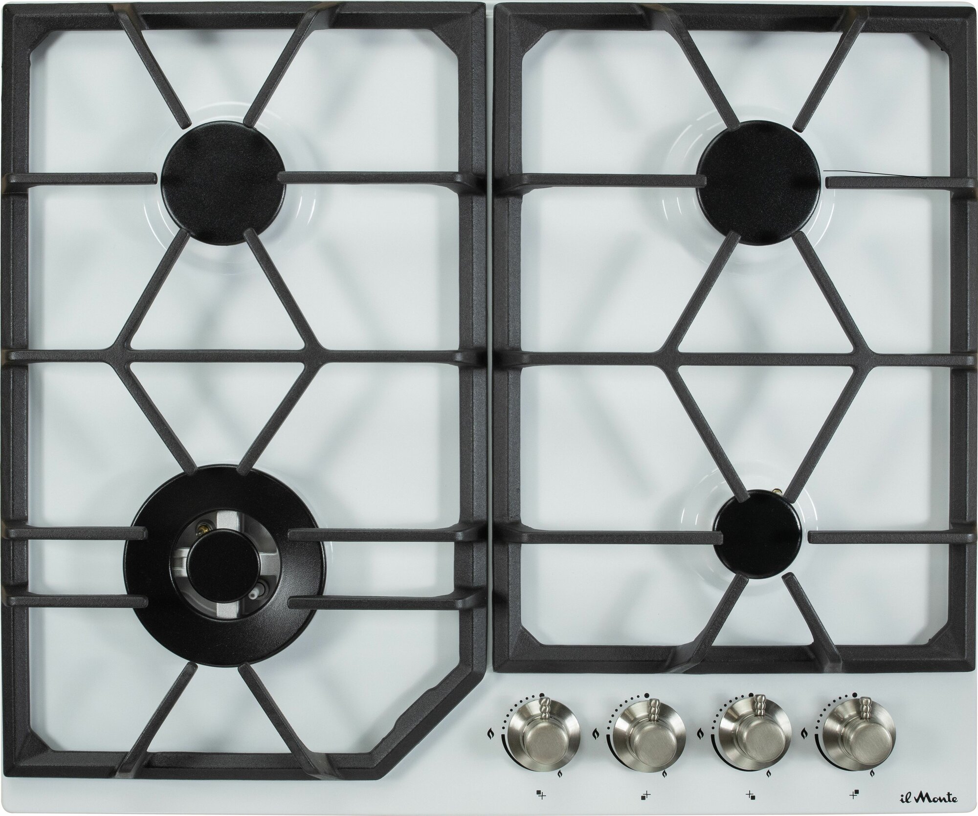 Варочная панель газовая BH-647E WHITE RUSTICO, 4 конфорки, белый