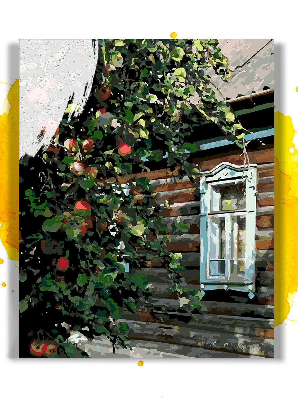 Картина по номерам на холсте Деревня, 30 х 40 см