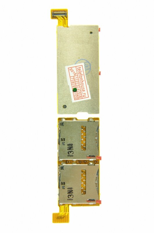 Шлейф для Sony Xperia T2 Ultra Dual D5322+2 сим коннектор