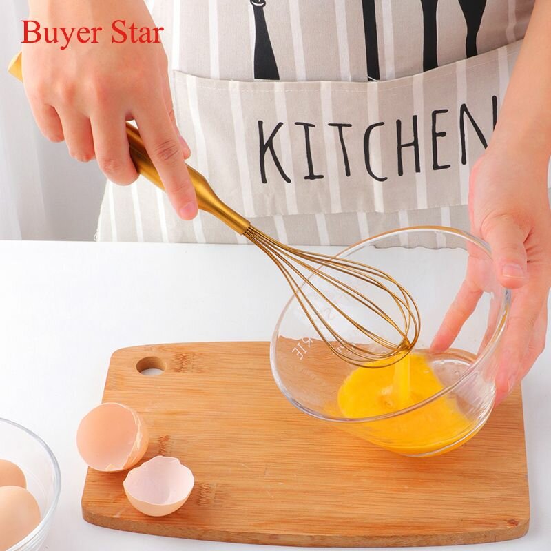 Венчик для взбивания яиц и теста из нержавеющей стали с удобной ручкой прочный и универсальный кухонный инструмент