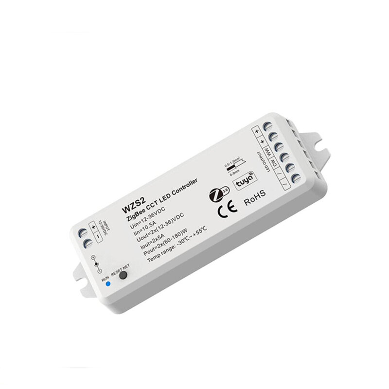 2CH * 5A 12 - 36VDC Zigbee CCT CV Контроллер WZS2
