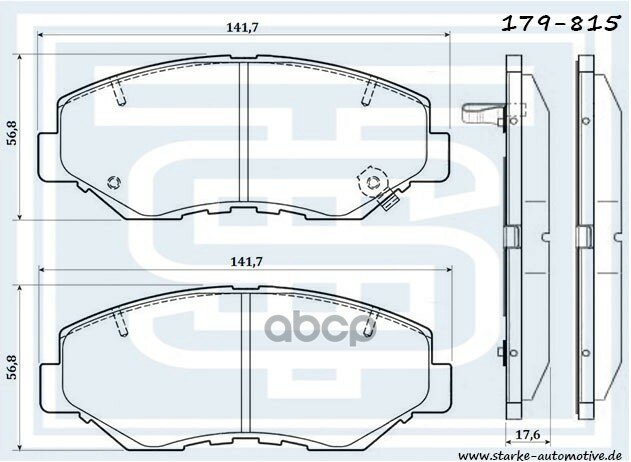 Колодки тормозные HONDA ACCORD VII / CR-V II передние/GDB3325 45022S9AE00 06450S9AA00 45022S9AA00 45022S9AA01 45022S9AE50 4.