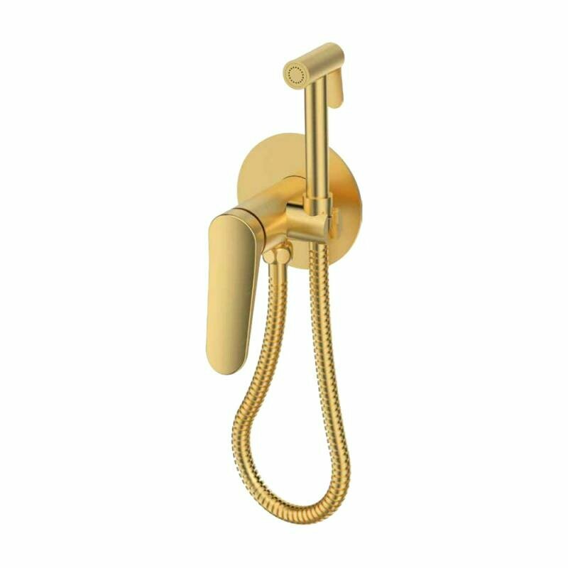 Гигиенический душ со смесителем скрытого монтажа GAPPO G7210-3 золотой сатин