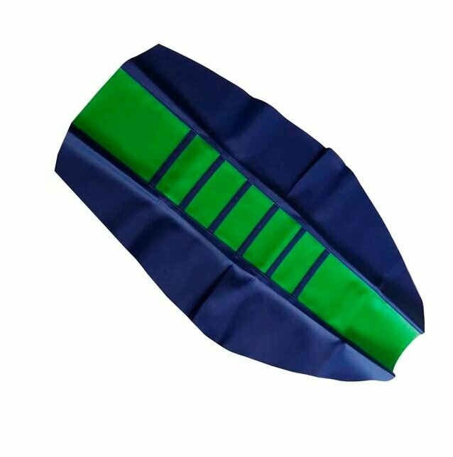 Чехол на сиденье мотоцикла Сине-салатовый , шкурка противоскользящий захват, кросс-эндуро универсальный