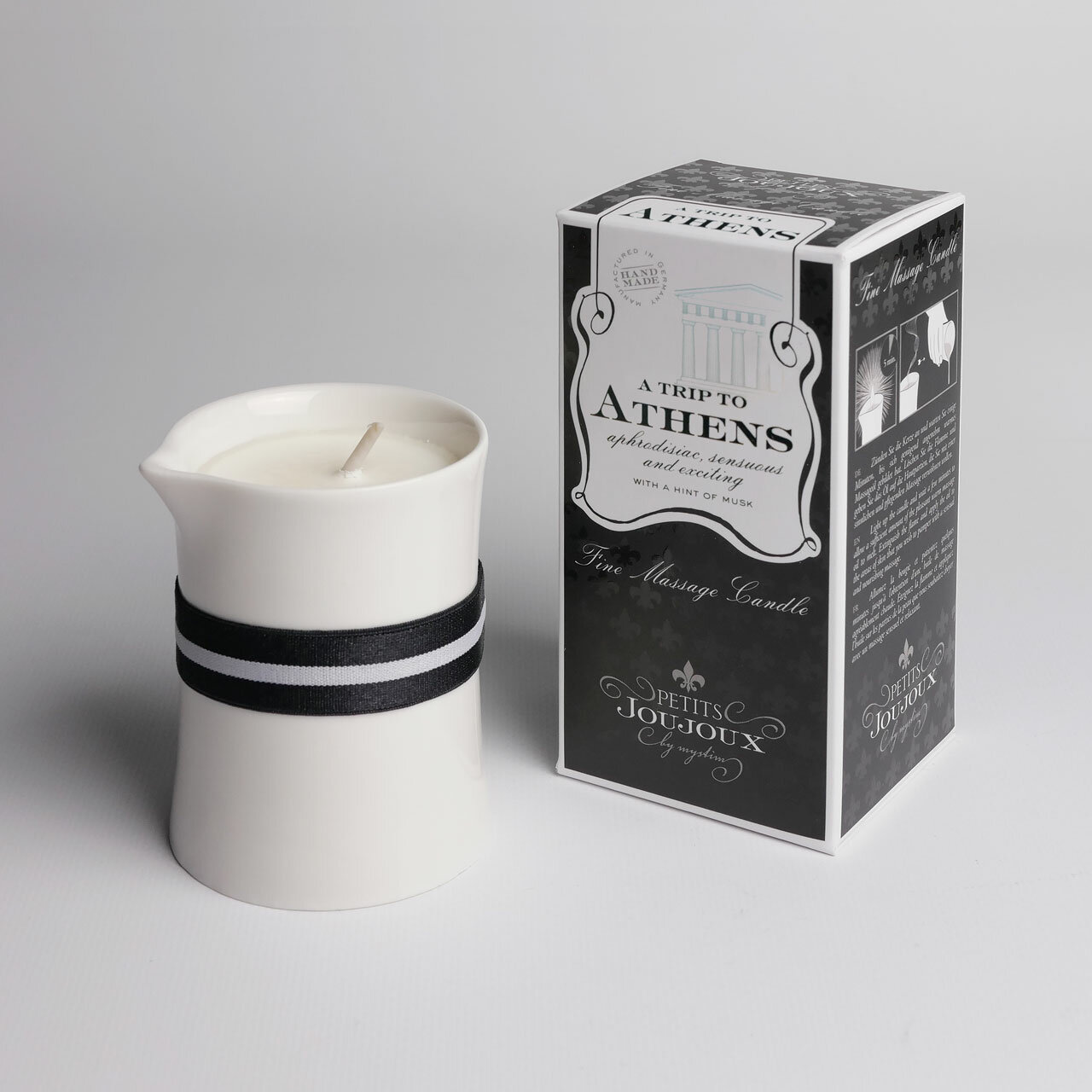 Petits Joujoux Athens Аромат –Мускус и пачули, массажное масло в виде свечи. 120 г