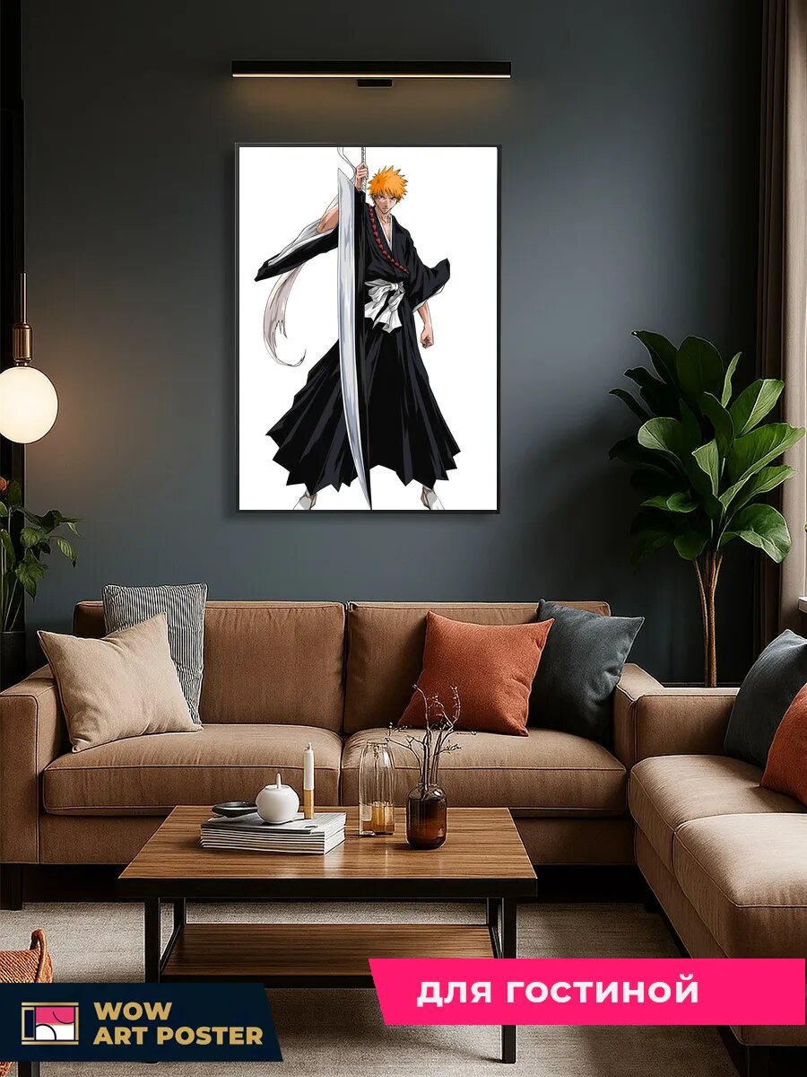 Постер Блич на стену 60 Bleach A3, матовая фотобумага премиум качества — фото 1