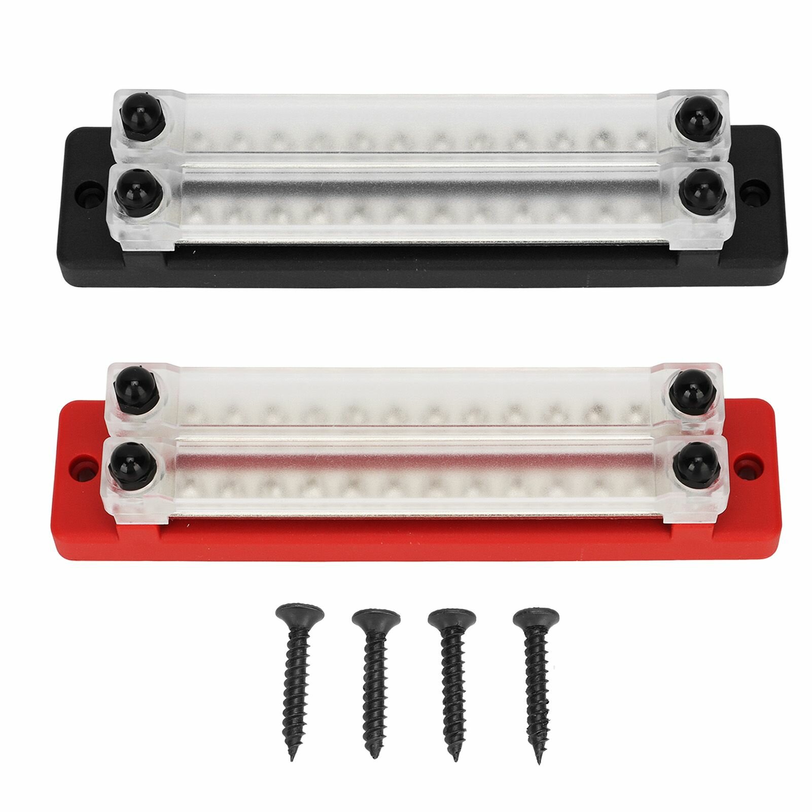 Шина распределительная 12V-48V 150A 12-позиционная красная/черная