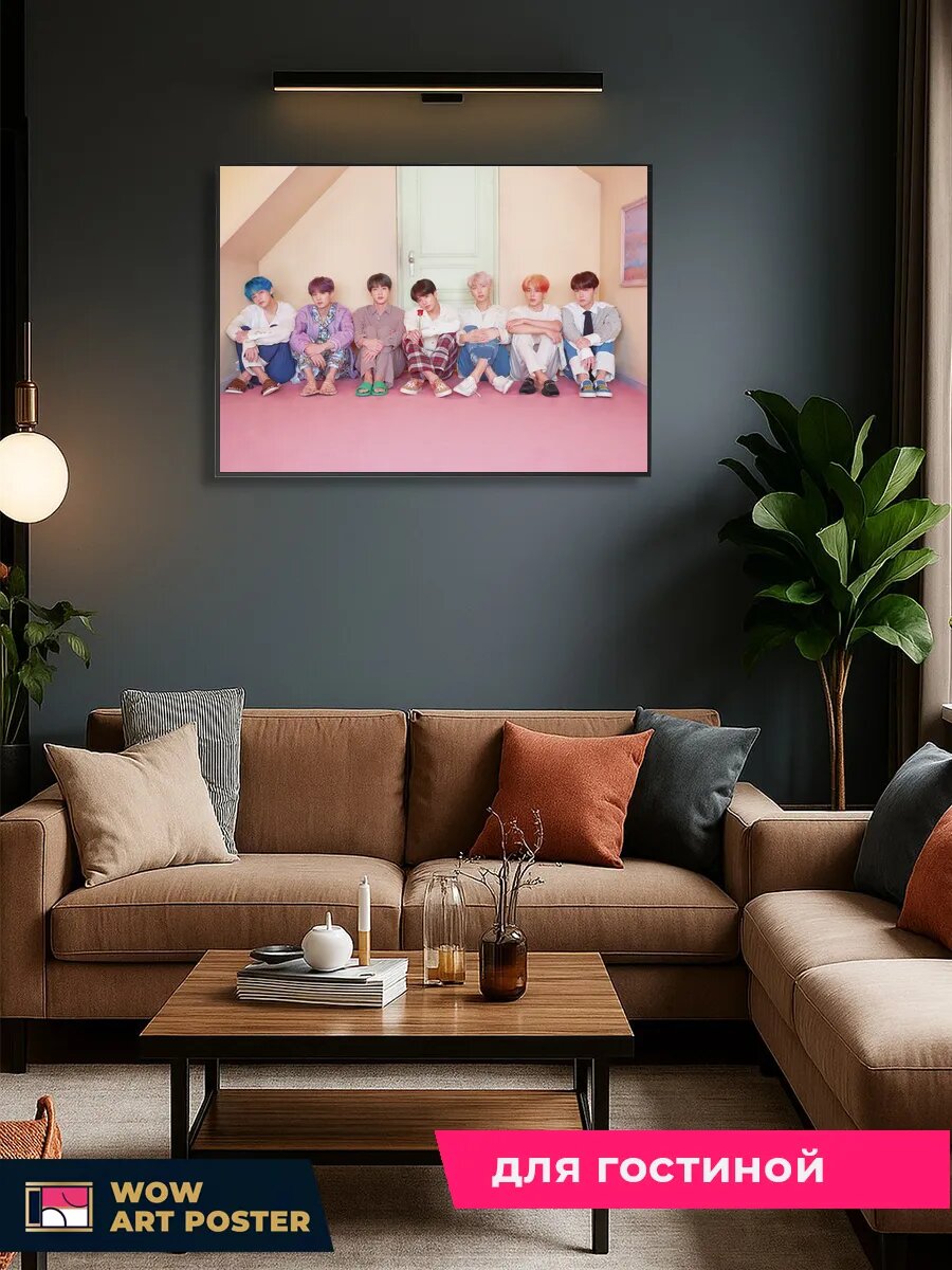 Постер BTS на стену 32 БиТиЭс БТС A2, матовая фотобумага премиум качества — фото 1