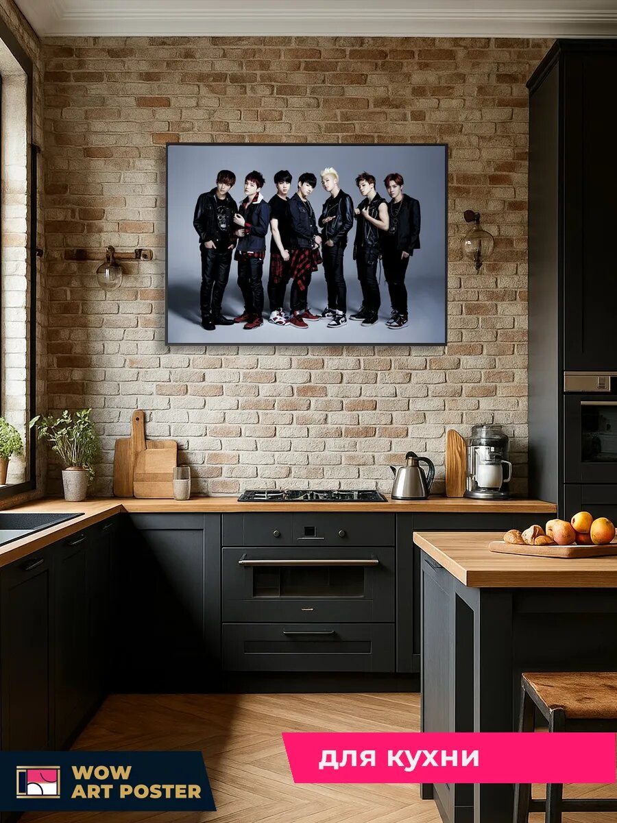 Постер BTS на стену 8 БиТиЭс БТС A3, матовая фотобумага премиум качества — фото 1
