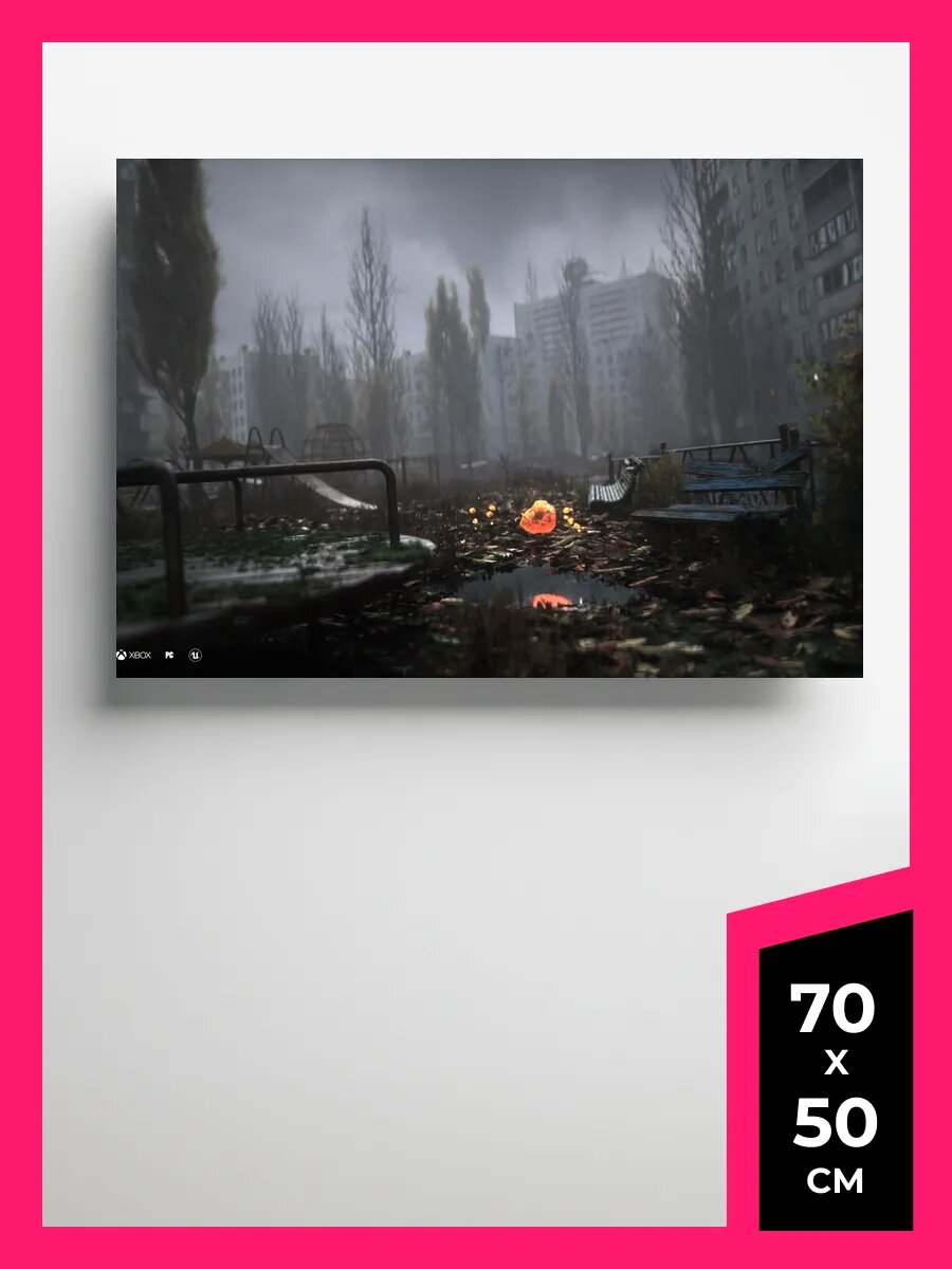 Постер Stalker плакат Сталкер 42 A5070, матовая фотобумага премиум качества