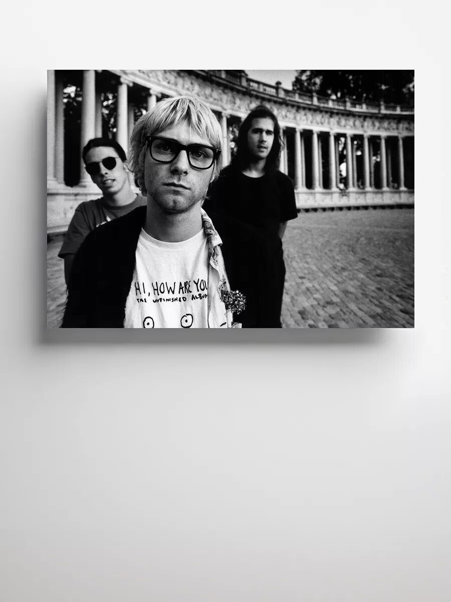 Постер Нирвана плакат Nirvana А1, А2, А3, 50х70 40, матовая фотобумага премиум качества — фото 1