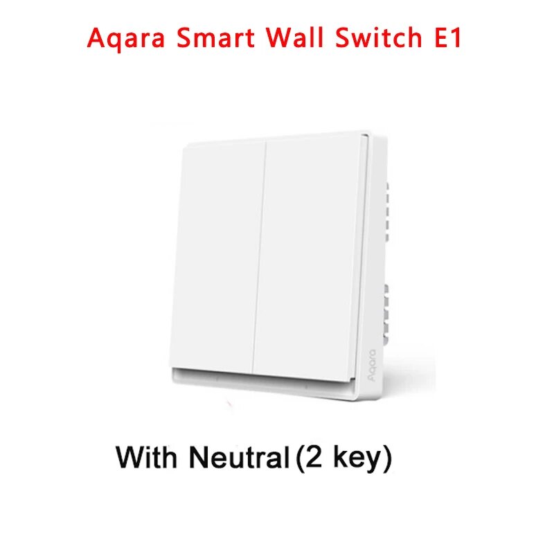 Aqara Smart Wall Switch E1, 2key, With Neutral