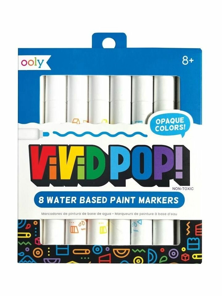 OOLY набор акриловых фломастеров на водной основе, 8 цветов
