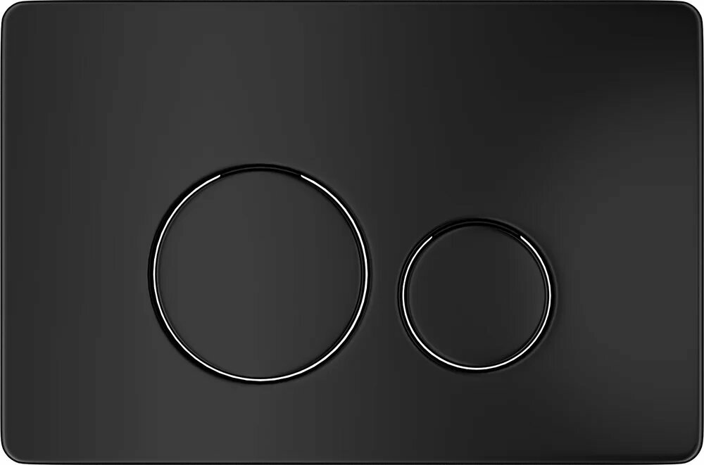 Кнопка смыва для унитаза Grossman Style 700. K31.05.21M.21M черная, матовая, кнопка для инсталляции, из нержавеющей стали, двойной смыв