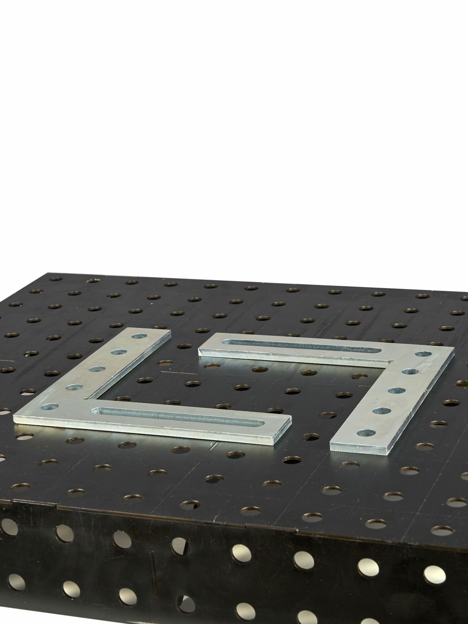 Угол горизонтальный 250х250х50 5 отв. + паз (Комплект 2шт)