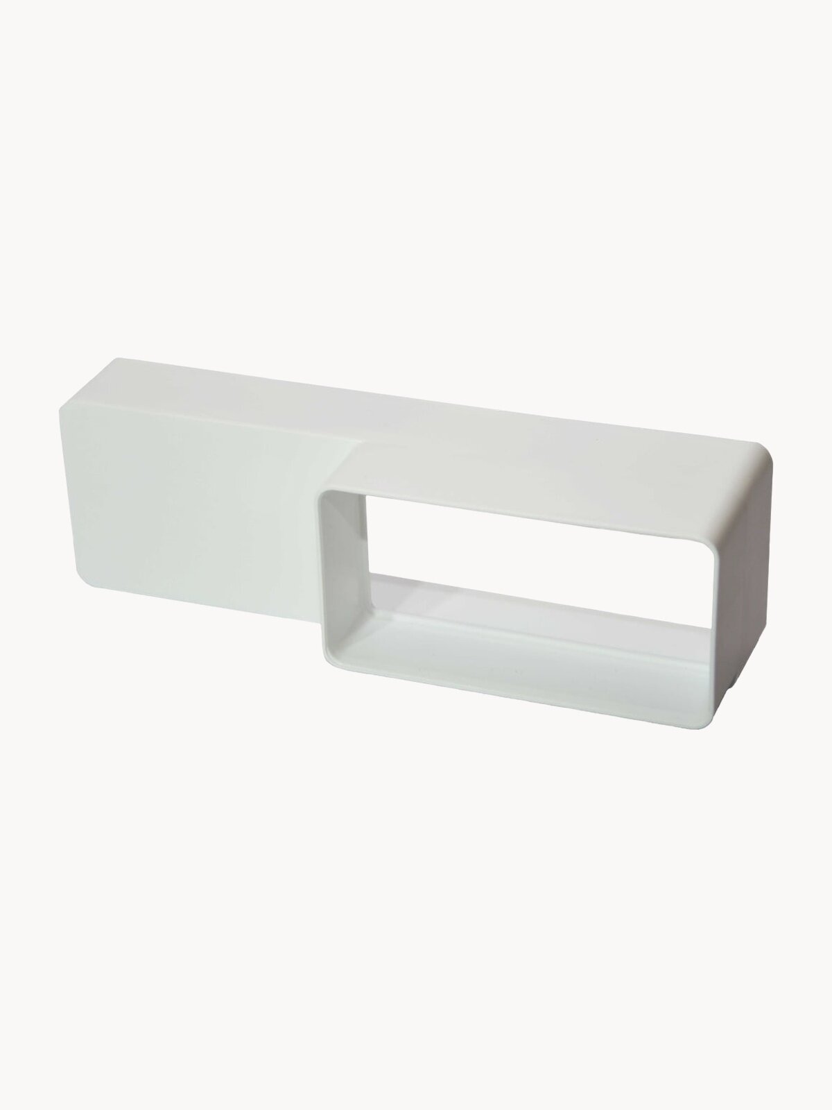 Переходник плоских систем от 55х110 мм до 60х204мм, полистирол ударопрочный, белый