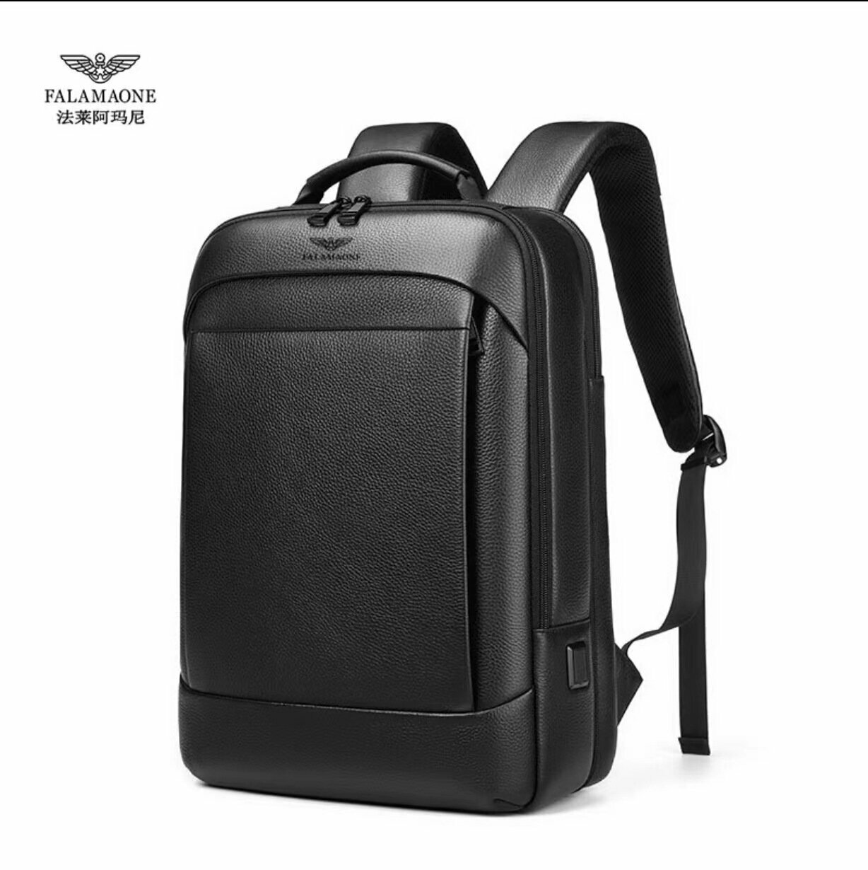 Falai Armani новый мужской рюкзак из натуральной кожи, офисная сумка для компьютера, дорожная сумка, молодежная модная сумка, трендовая сумка