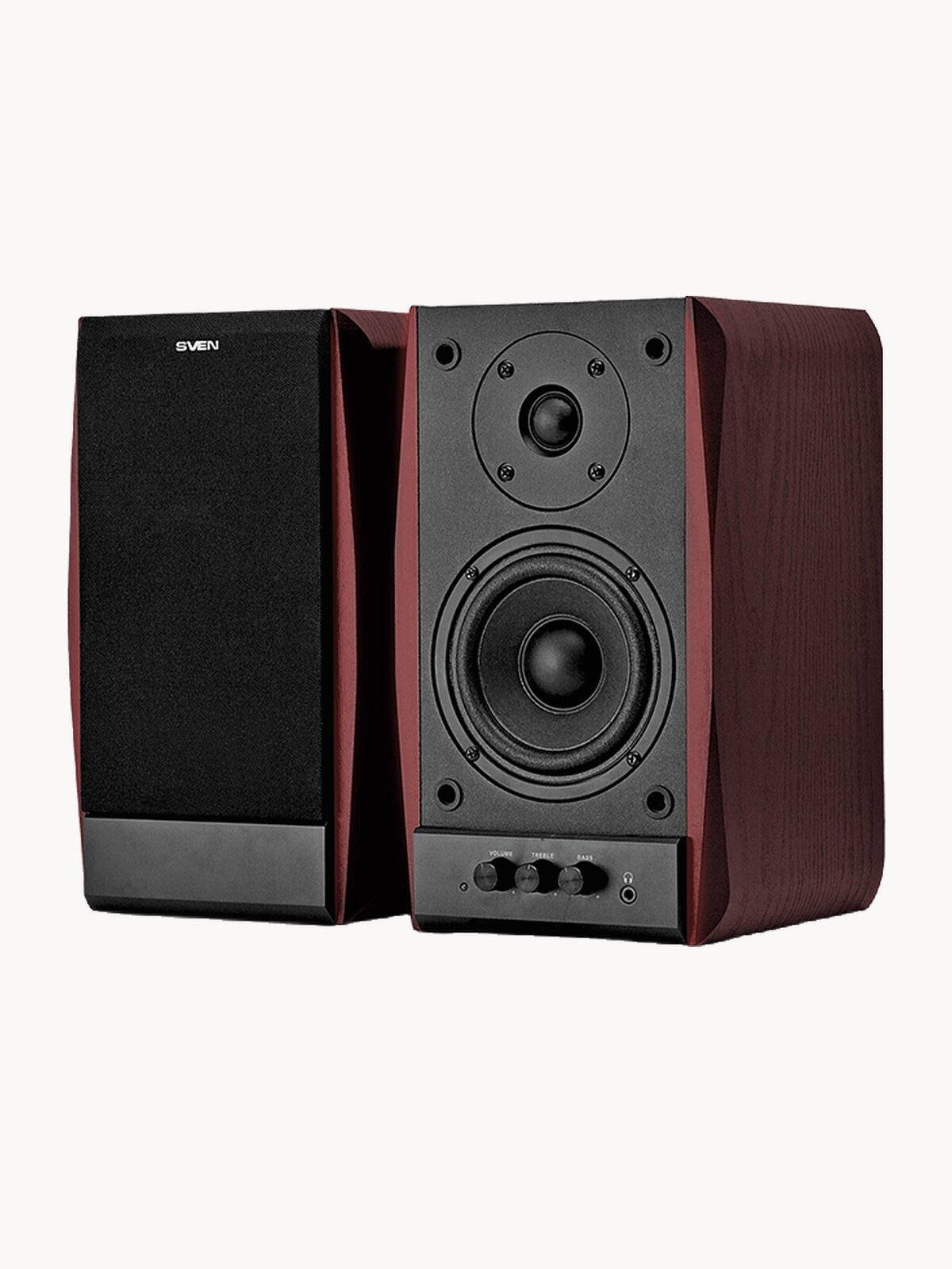 Колонки SVEN SPS-704, вишня (2.0, 2х25 Вт,45–25000Гц)