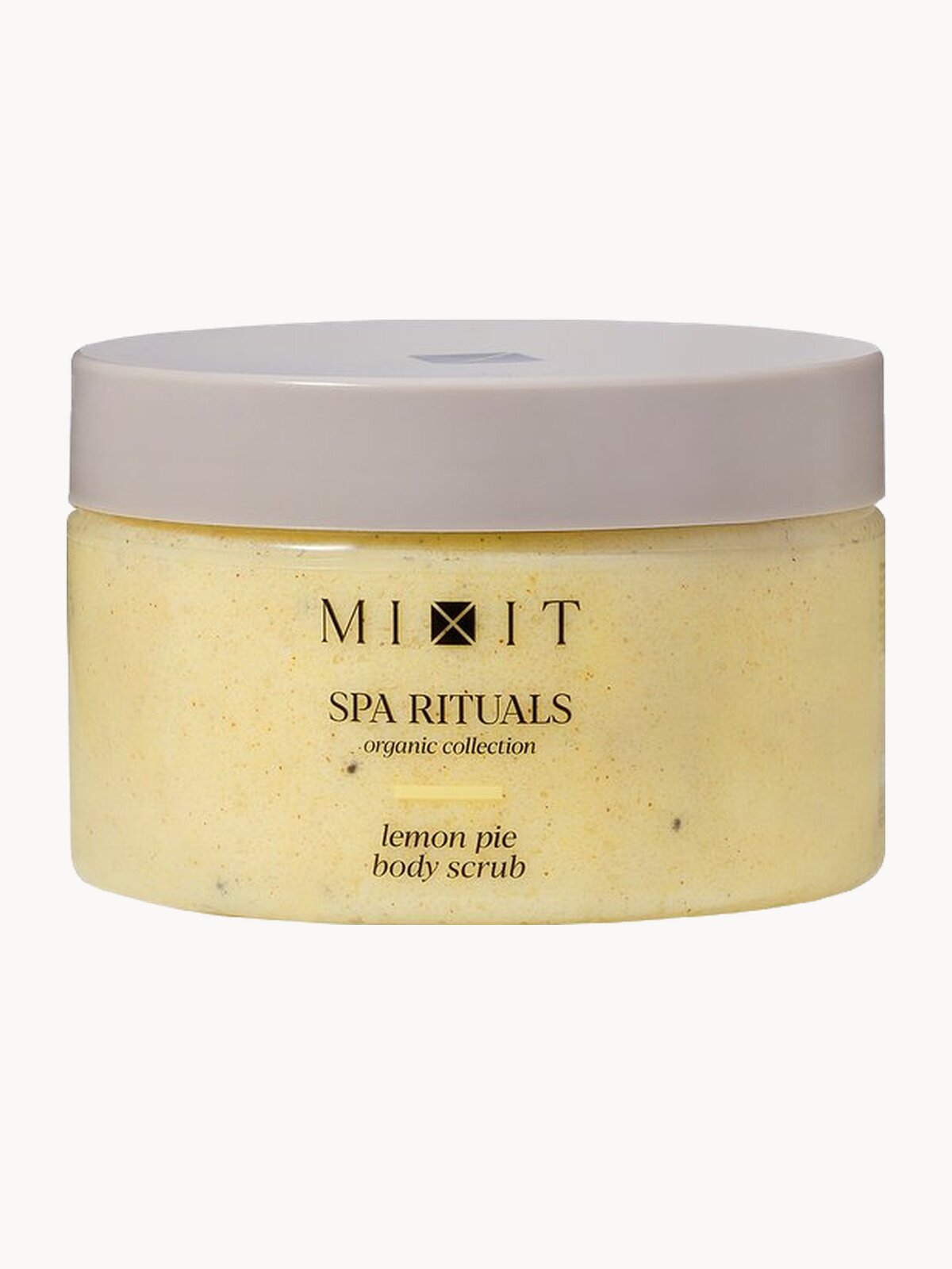MIXIT SPA RITUALS скраб для тела от растяжек и целлюлита, с ароматом лимонного пирога