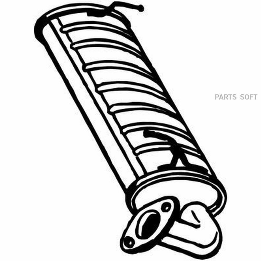 Глушитель выхлопных газов конечный от официального дистрибьютора, BOSAL, артикул 219095