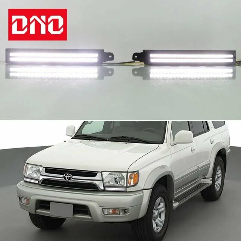 DNO Фары автомобильные, Огни дневные ходовые, арт. D-4Runner-96-02/Y-3-ADE