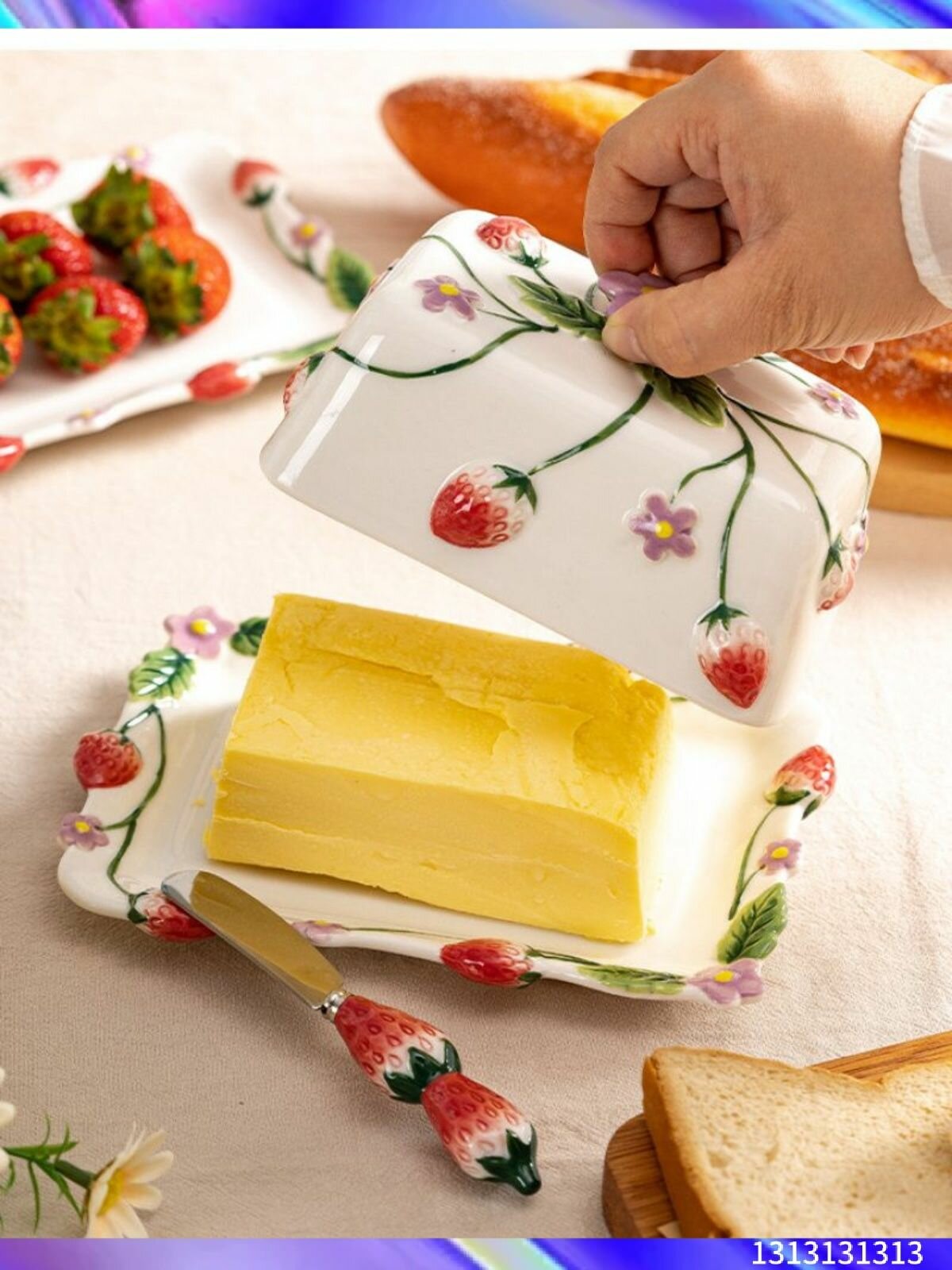 Эксклюзивная масленка, 1 шт, белая