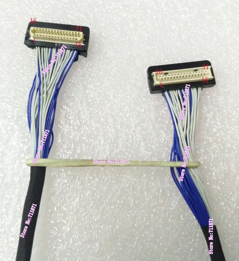 31-контактный кабель DF9 «папа-мама» 1,0 шаг 31-контактный на 31P TTL DF9 31S Кабель для экрана 31-контактный DF9 M F TTL Провод для экрана ЖК-экрана