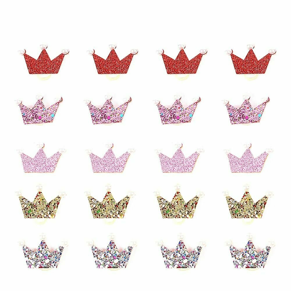 Резинки короны для волос питомцев в наборе 20 штук, мягкие и эластичные, для ухода за животными