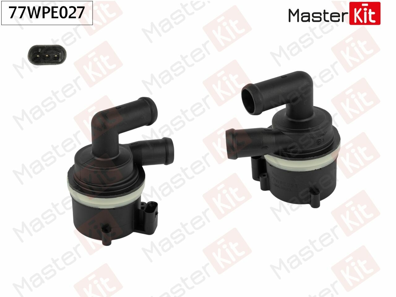 Насос водяной электрический Audi A48K2B8 07-15VW Jetta III1K2 04-10 MasterKit 77WPE027