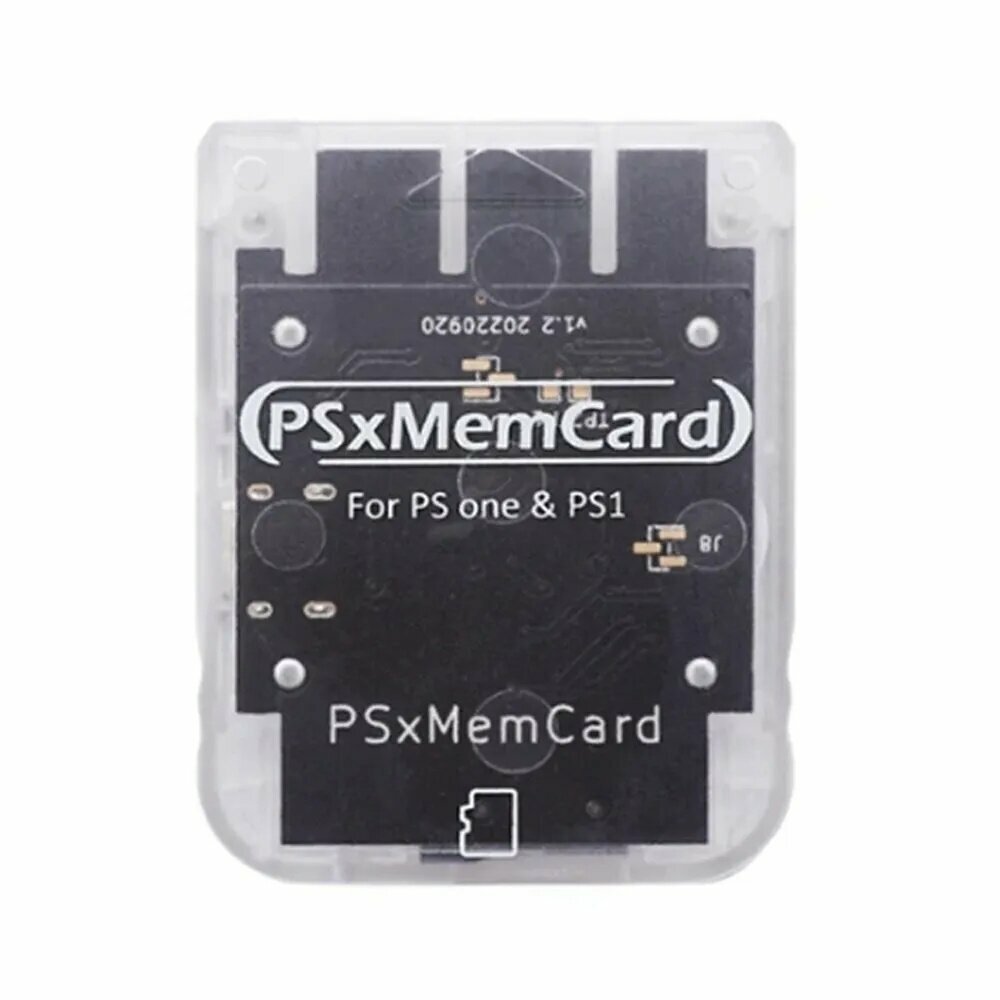 Карта памяти Psxmemcard PS1 для сохранения игровых данных прозрачная и черная