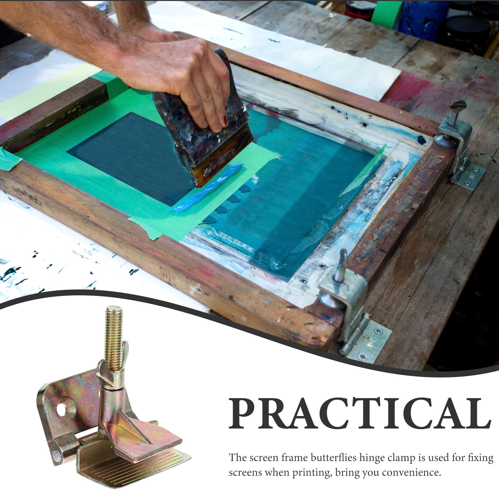 Зажим для печати, из оцинкованного материала, для DIY-проектов, 1 Штука