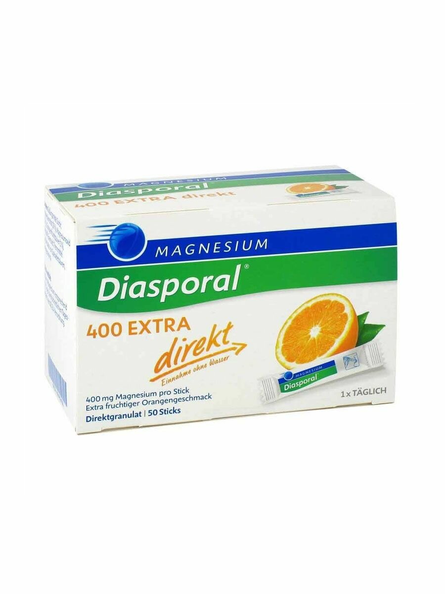 Магний Diasporal magnesium 400 mg extra, 50 шт, 150 гр