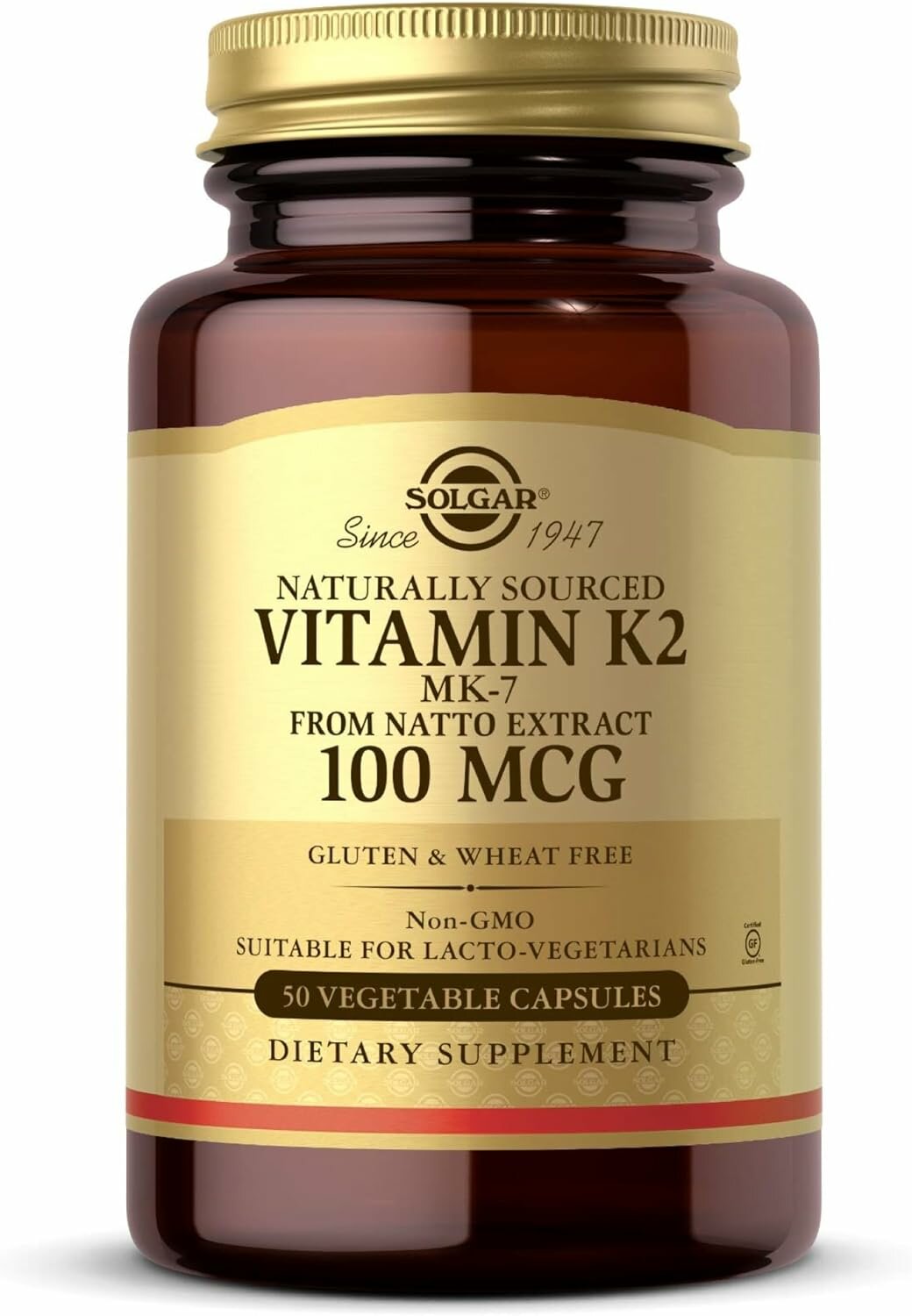 Витамины отдельно Solgar Naturally Sourced Vitamin K2 (MK-7) 100 mcg 50 табл