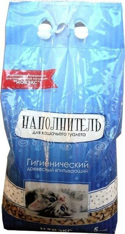 Наполнитель для кошачьего туалета Древесный, 5л