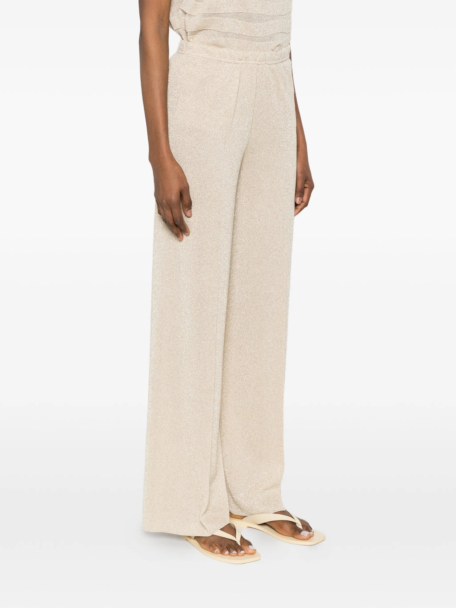 Брюки Neera Wide-leg trousers, размер 42, gold — фото 1