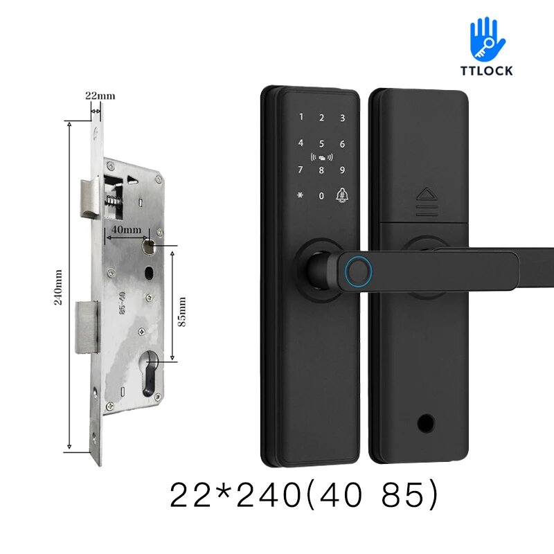 Умный замок TTLock 22x240(40 85) черный